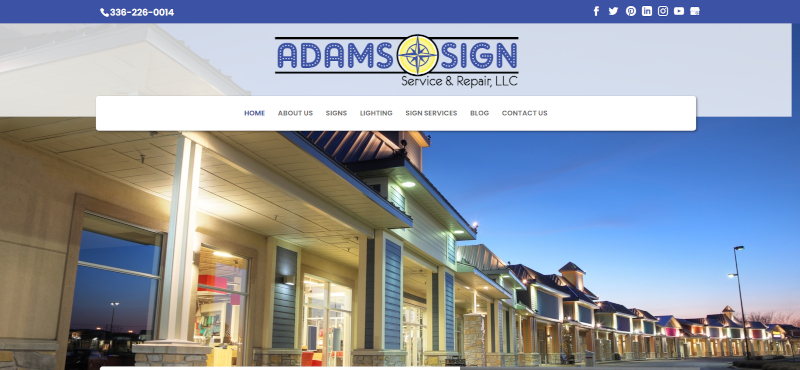 Our New Website is Live! | Adams Sign Service and Repair